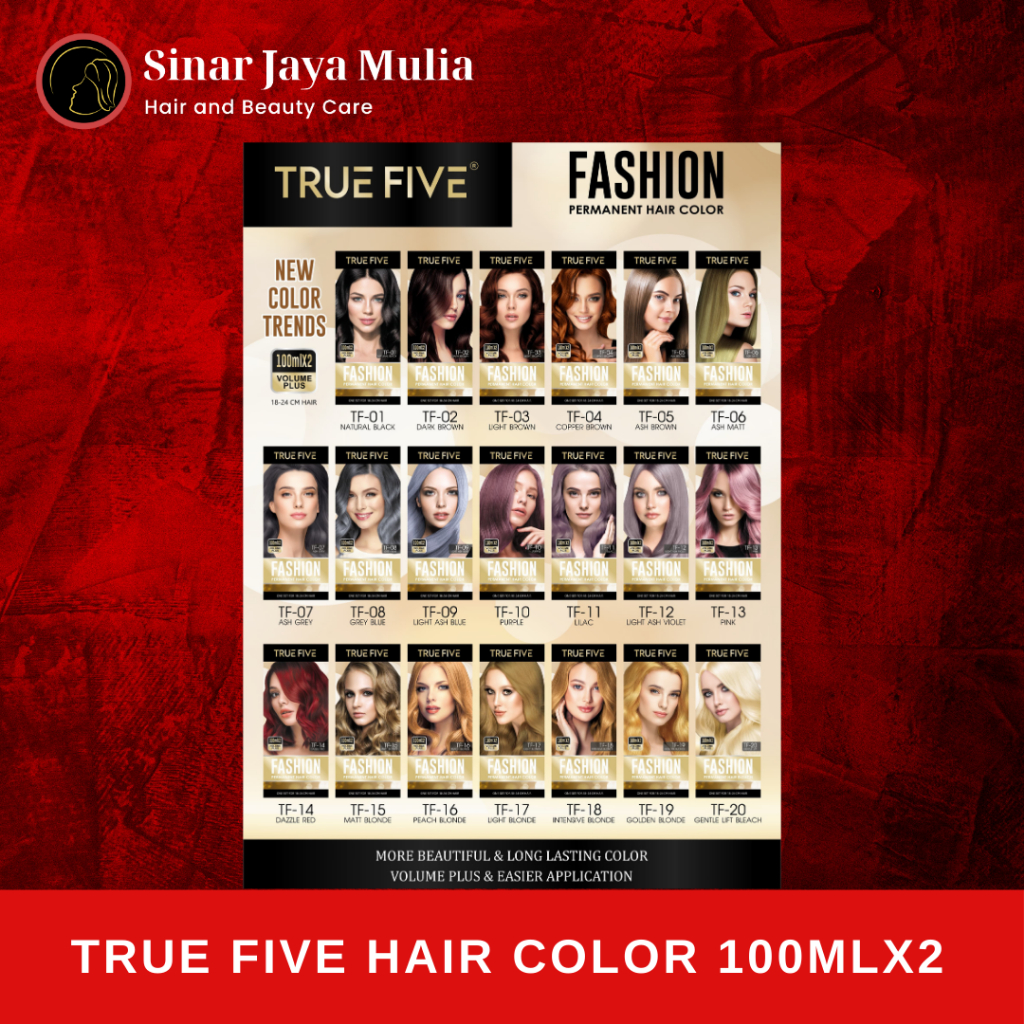 Jual True Five Hair Color 100mlx2 - Semir Rambut/Cat Rambut/Pewarna Rambut | Shopee Indonesia