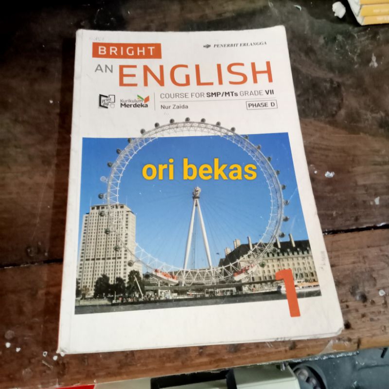 Jual Buku BRIGHT AN ENGLISH Kurikulum MERDEKA untuk SMP/MTs KELAS VII 7 - Nur Zaida Penerbit ...