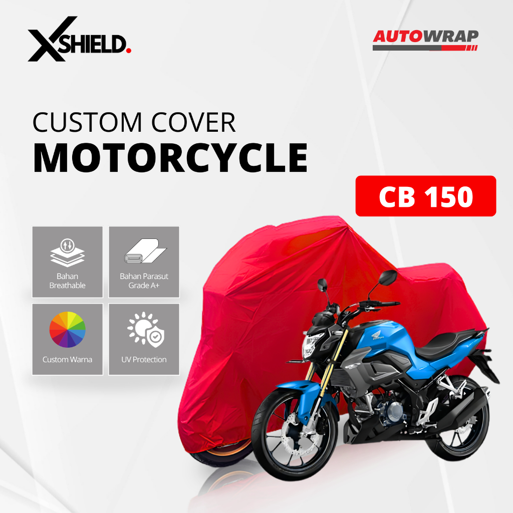 Jual Custom Cover Motor CB 150 Sarung Body Motorcycle -AUTOWRAP ...