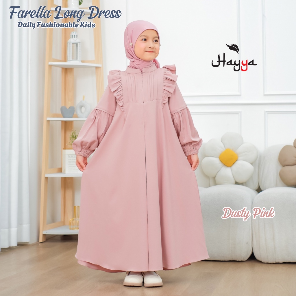 Jual HAYYA - Farella Long Dress Gamis Anak Perempuan | Shopee Indonesia