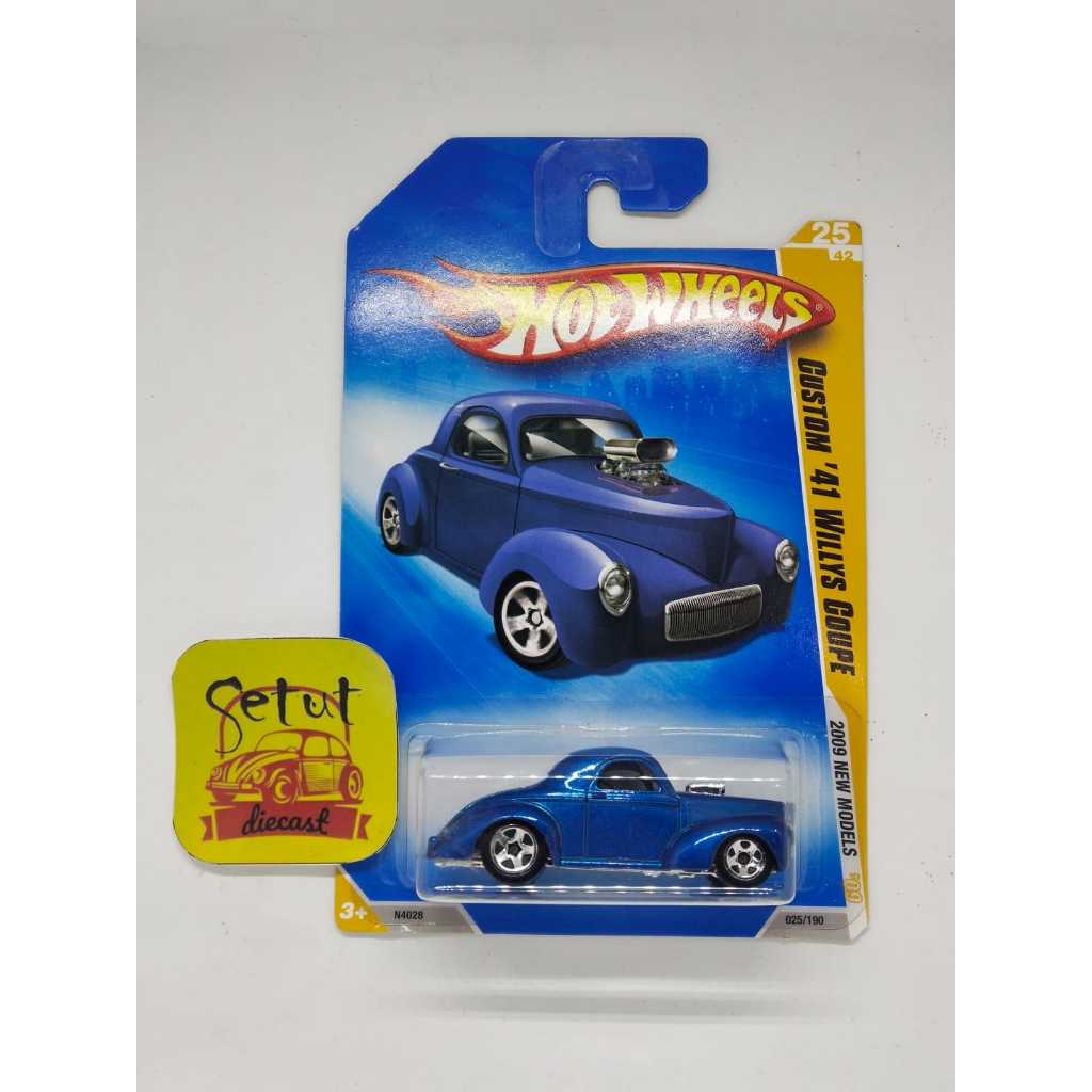 Jual HOT WHEELS HOTWHEELS CUSTOM 41 WILLYS COUPE AKTA BIRU BLUE CARD | Shopee Indonesia