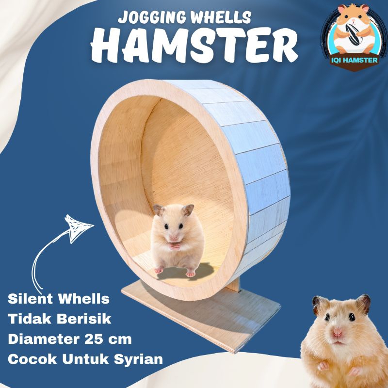 Jual Mainan Hamster Jogging Wheel 25cm - Silent Wheel Kayu | Shopee ...