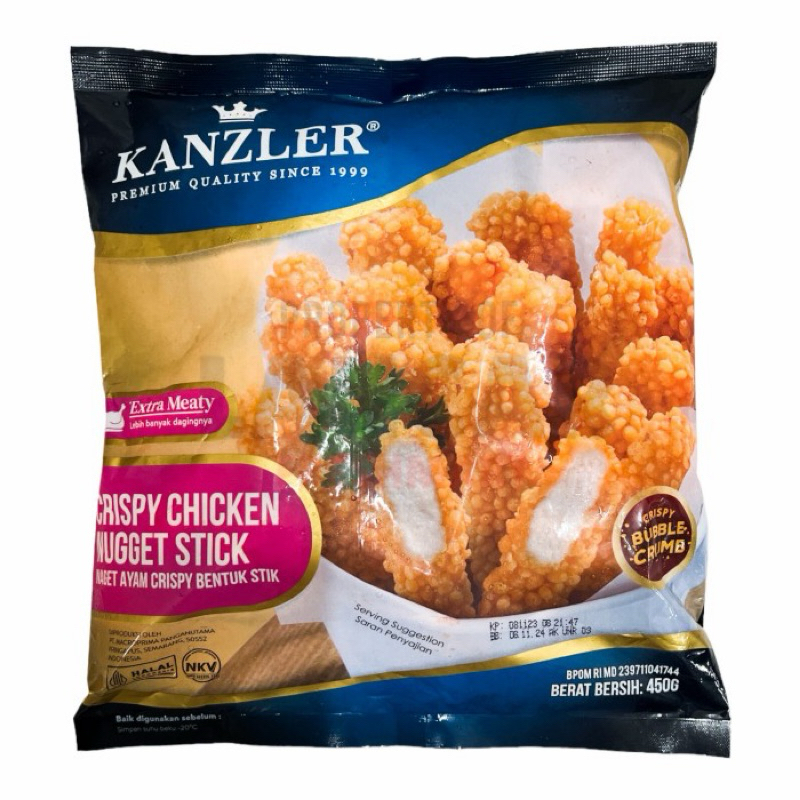 Jual KANZLER CRISPY CHICKEN NUGGET STICK 450 GR | Shopee Indonesia