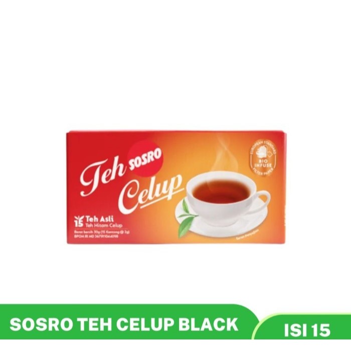 Jual Teh Sosro isi 25 Sosro Teh Celup isi 25 Kantong | Shopee Indonesia