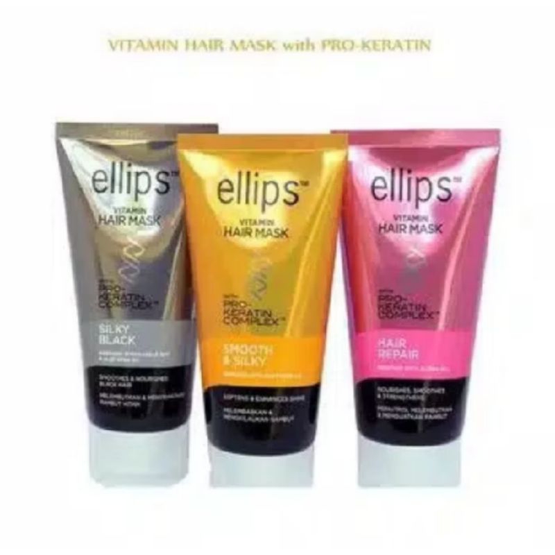 Jual Elips Vitamin Hair Mask Pro Keratin 120 gr | Shopee Indonesia