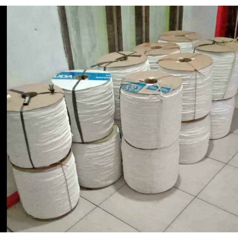 Jual Tali kertas paperbag putih harga per kg paper rope kraft | Shopee ...