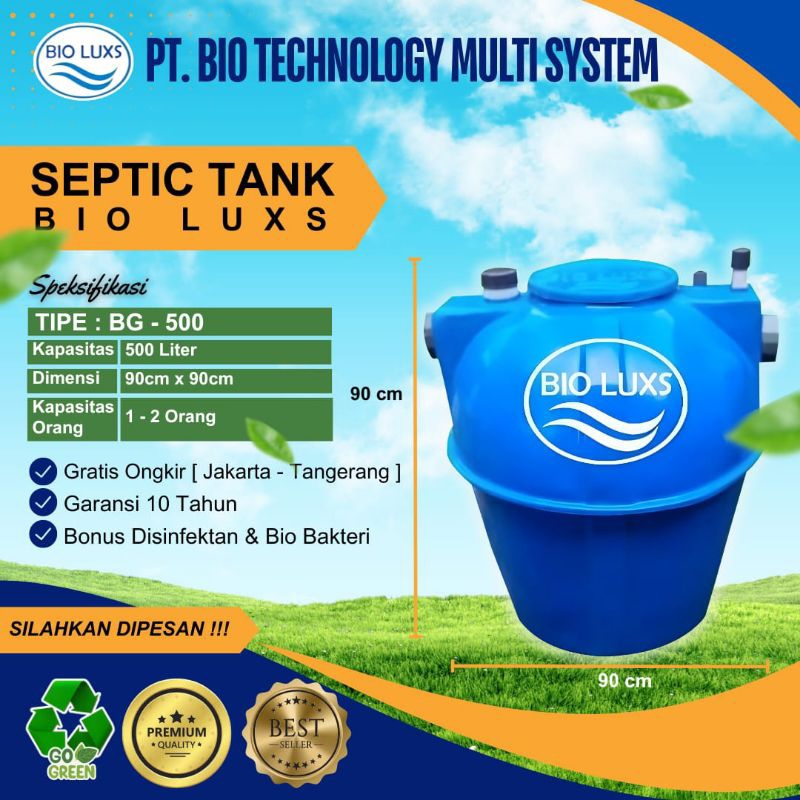 Jual Septic Tank Bio,Biotech,Bioluxs,Biofil BG 500 liter | Shopee Indonesia