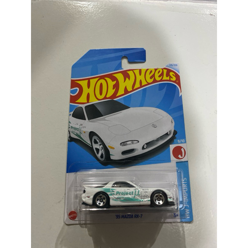Jual hotwheels mazda rx7 u project white | Shopee Indonesia