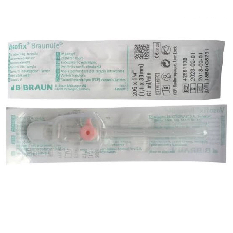 Jual Vasofix 20 G Bbraun / Vasofix IV Catheter 20g Bbraun | Shopee ...