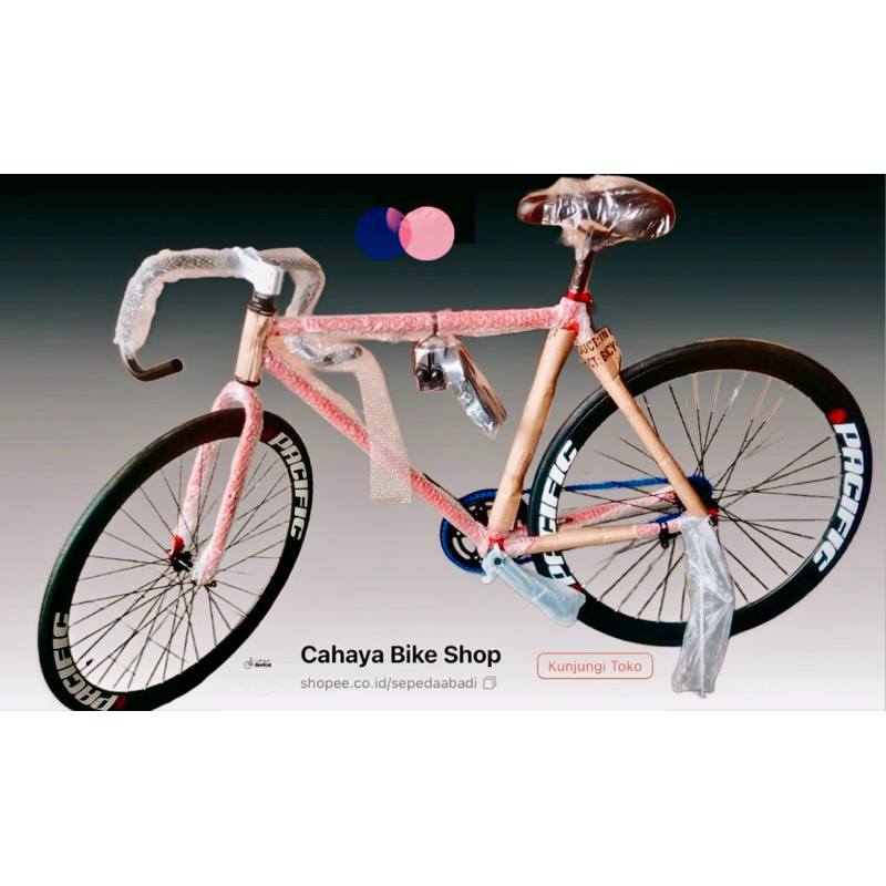 Jual Sepeda Fixie Ukuran 700c Frame Besi Oversize Rem Torpedo Stang ...