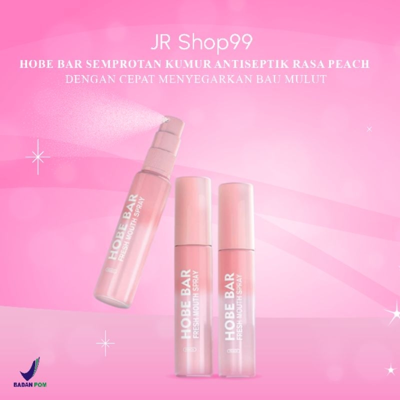 Jual Hobe Bar Mouth Spray Aroma Peach Mint /Penyegar Parfum Mulut JR59 ...