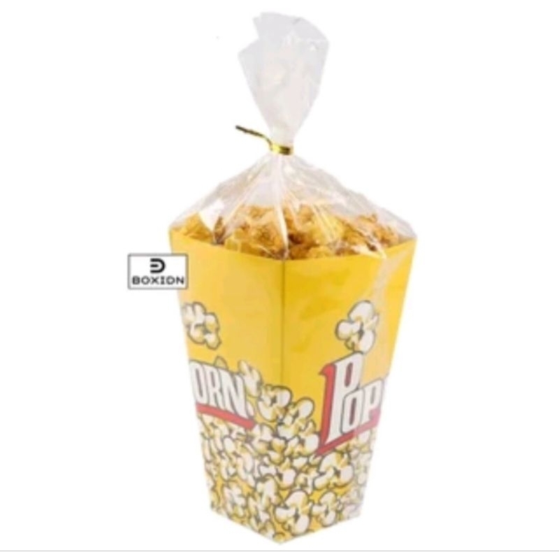 Jual 10pcs tempat Popcorn Box Popcorn Dus Popcorn Kotak Popcorn dengan ...