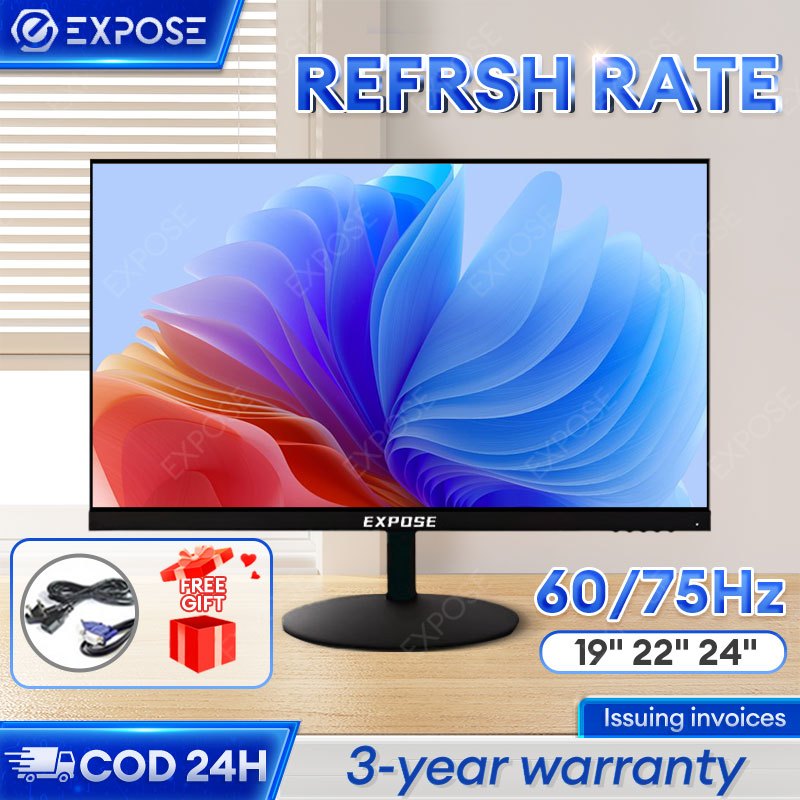 Jual Monitor pc 19 inch Panel IPS Full HD 75 Hz Monitor 19 inch LCD/LED ...
