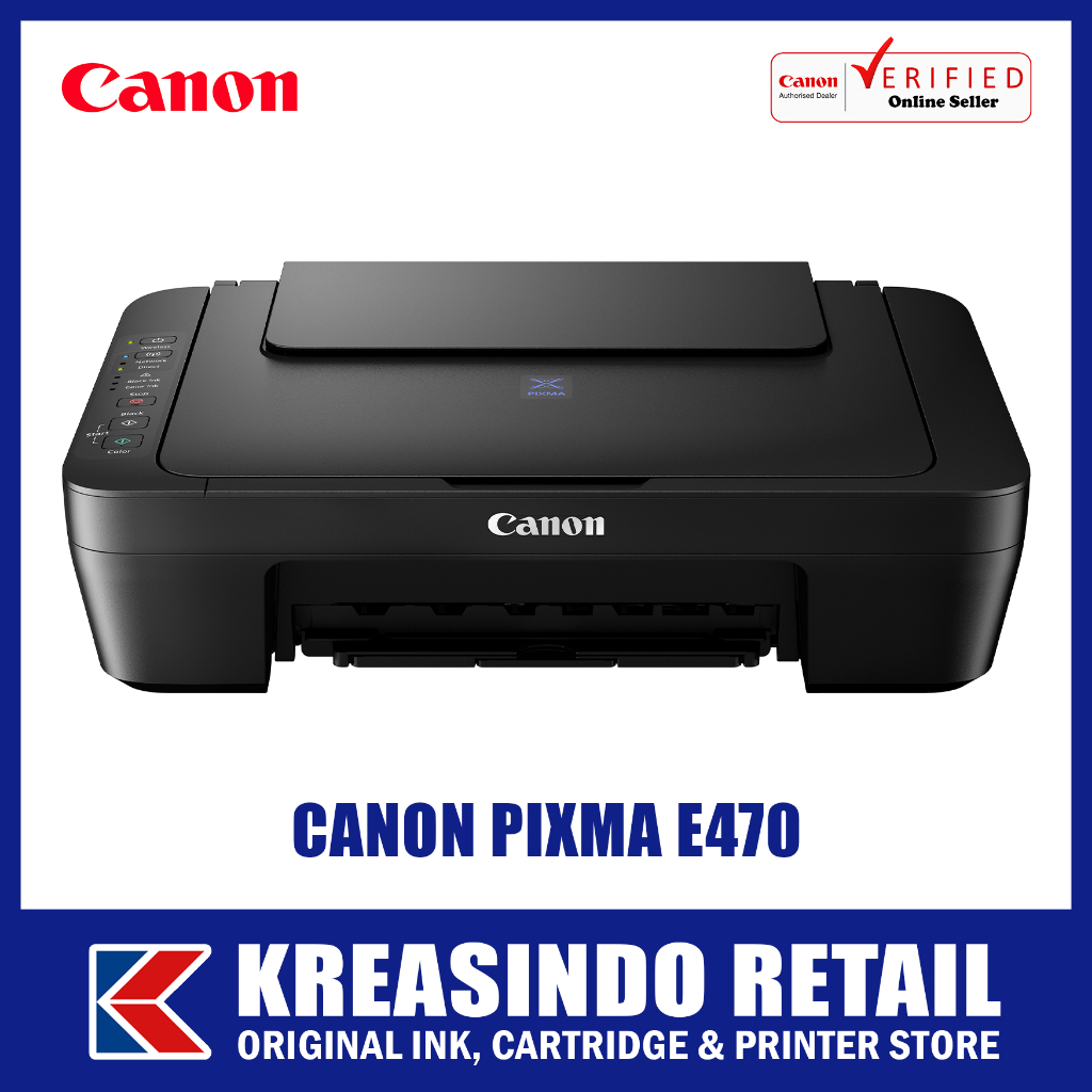 Jual Canon Pixma E470 E 470 WiFi All-in-One Printer | Shopee Indonesia