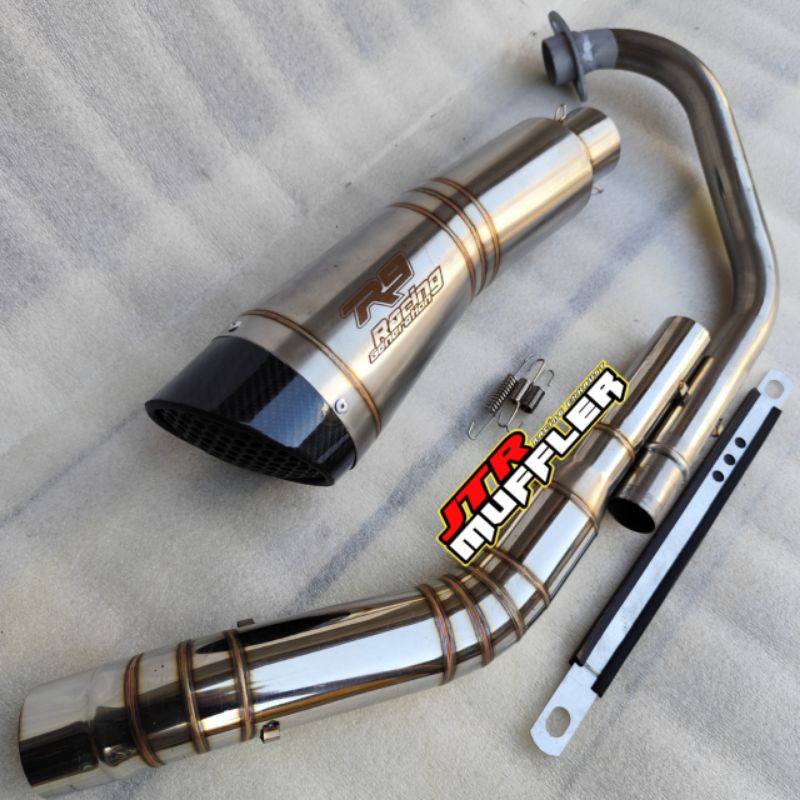 Jual Knalpot R9 h2 untuk R15 v2 v3 v4 Vixion Satria fu Verza jupiter mx ...
