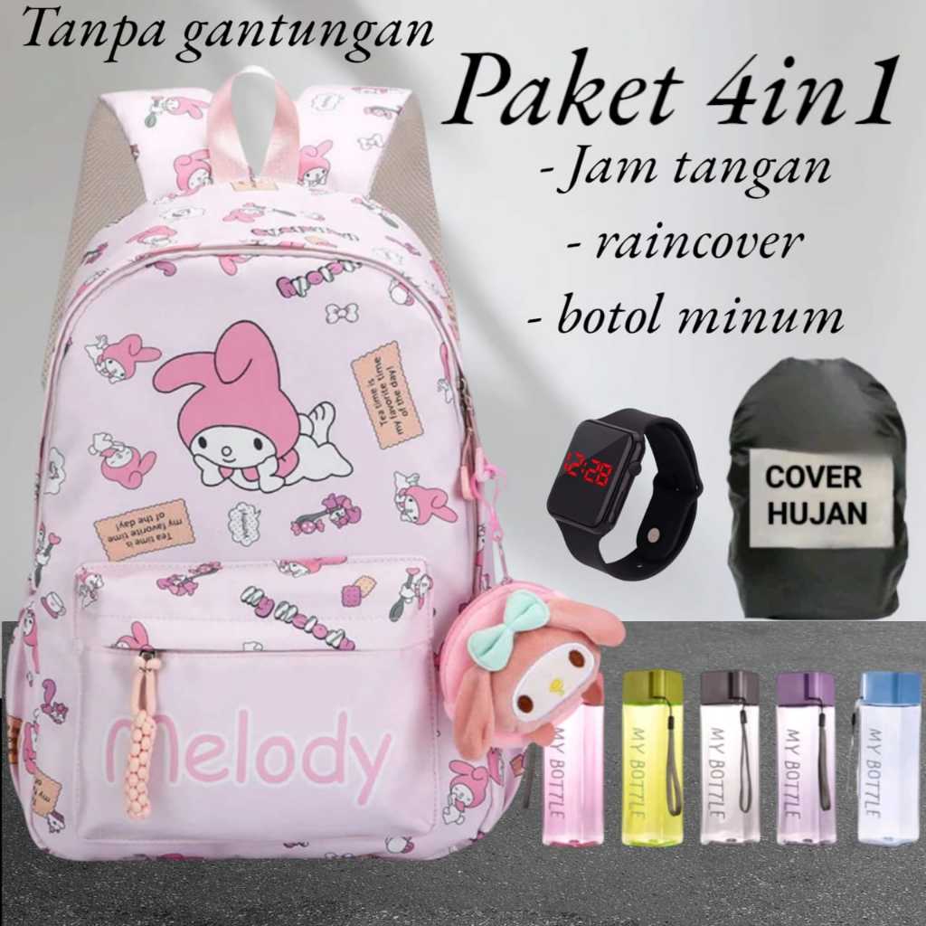 Jual TAS RANSEL ANAK TERBARU KUROMI MELODI CINNAMOROLL TAS RANSEL FASHION TAS RANSEL ANAK CEWEK ...