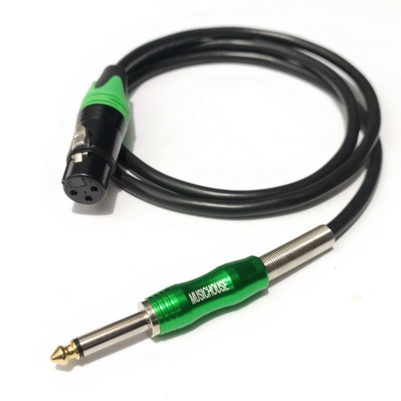 Jual KABEL MIC MICROPHONE KABEL JEK TOA/AKAI MONO TO COVER CANON 1M 3M ...