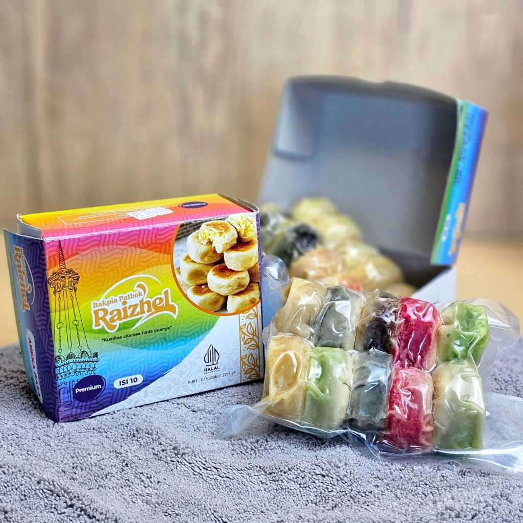 Jual [ SATUAN ] Bakpia Pathok Lembut Raizhel isi 10 bakpia basah ...