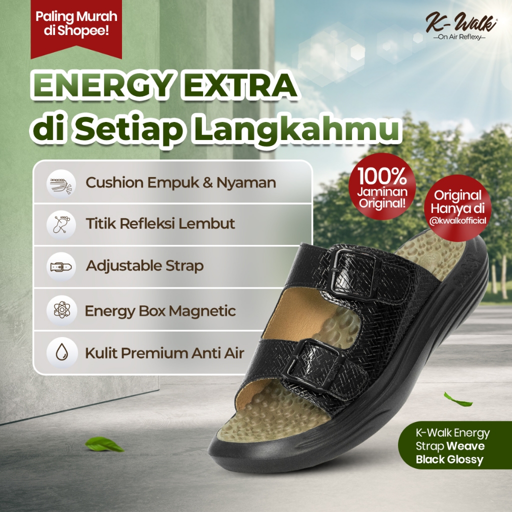 Jual K-Walk Energy Sandal Kesehatan Sandal Terapi Refleksi Special ...