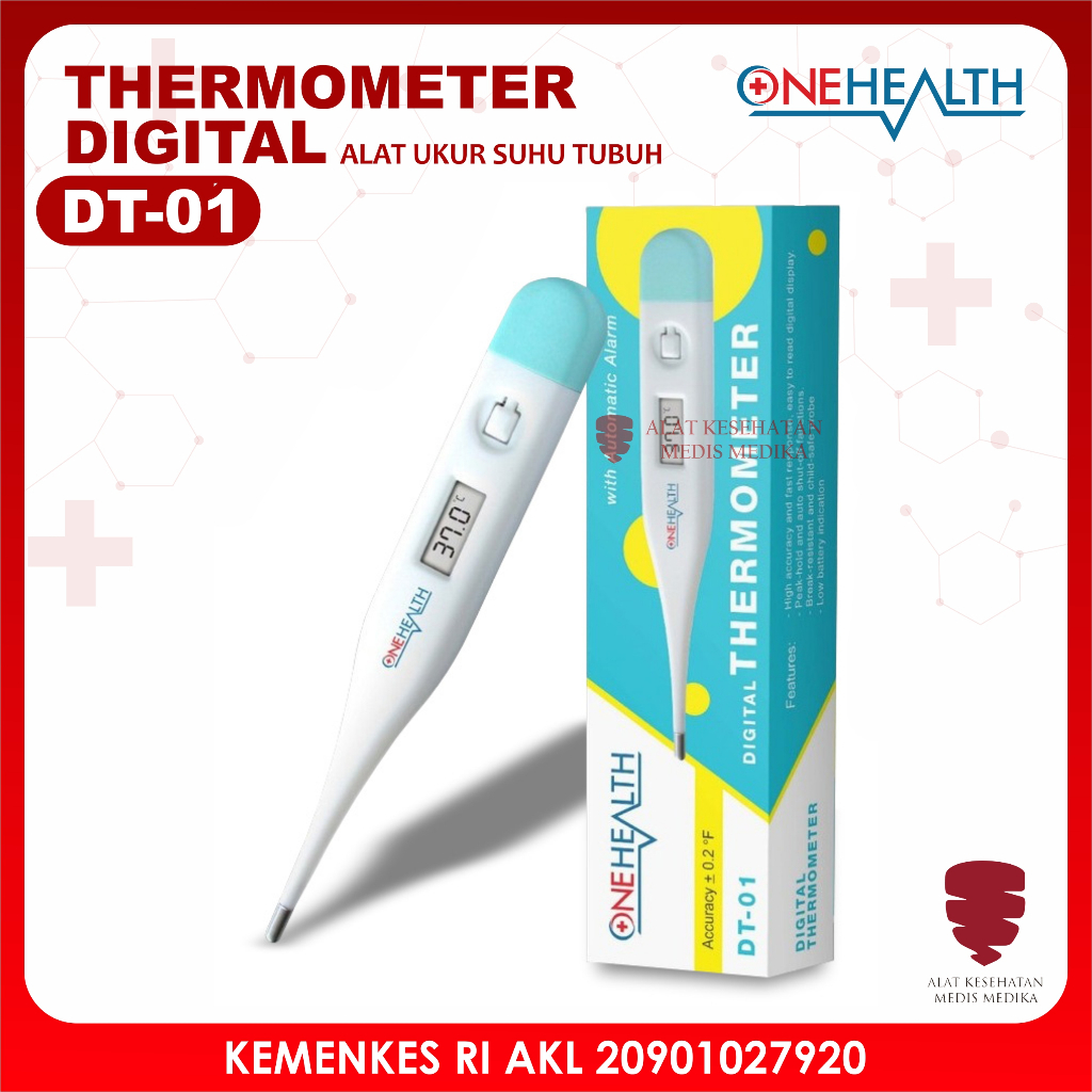 Jual Thermometer Digital OneHealth DT-01 Termometer Alat Ukur Suhu ...