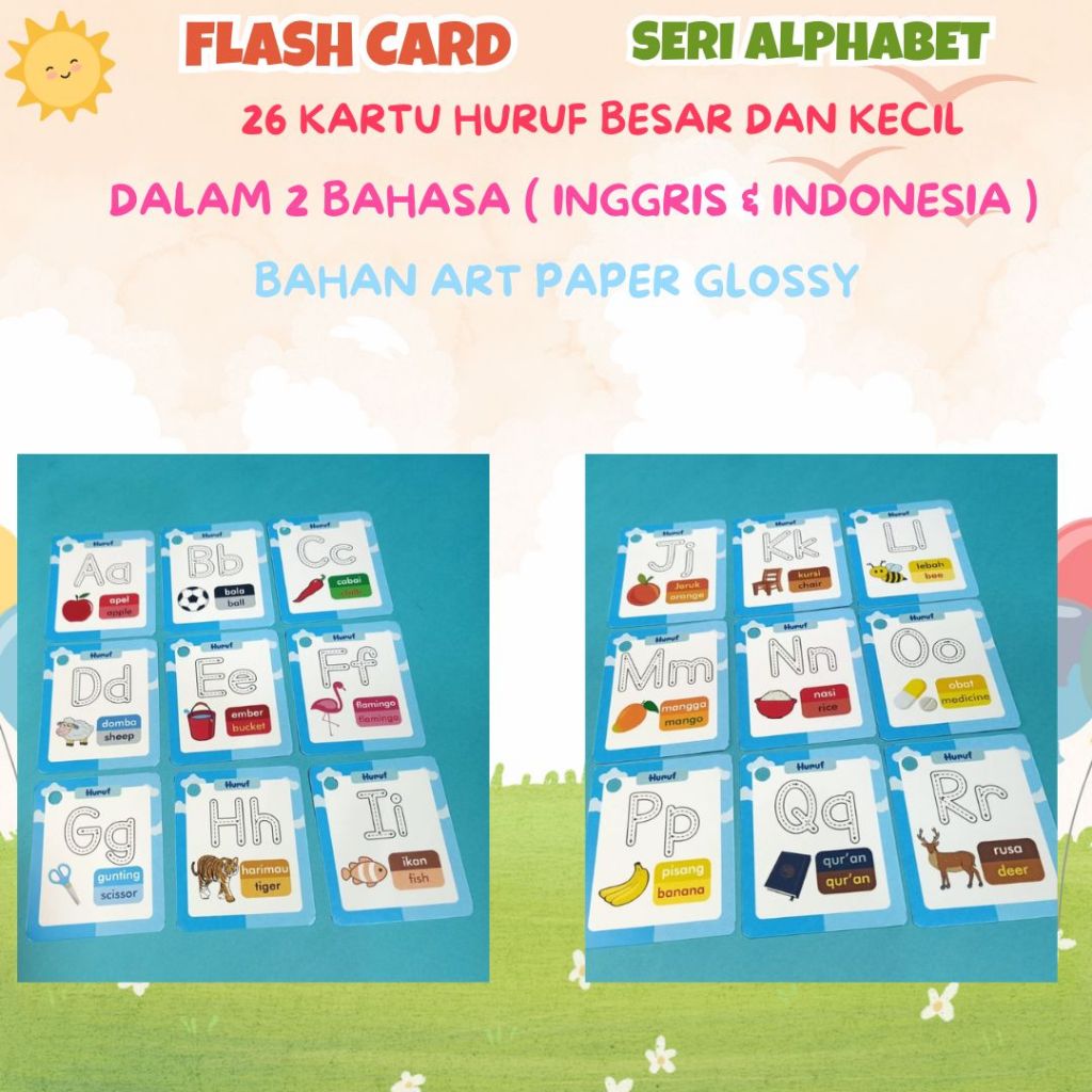 Jual Kartu Mainan Edukasi Anak Pintar Mudah Menyenangkan Kertas Art ...
