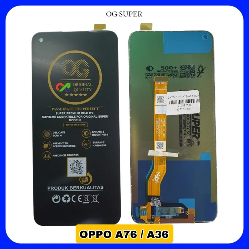 Jual lcd touchscreen oppo A76 / A36 og super | Shopee Indonesia