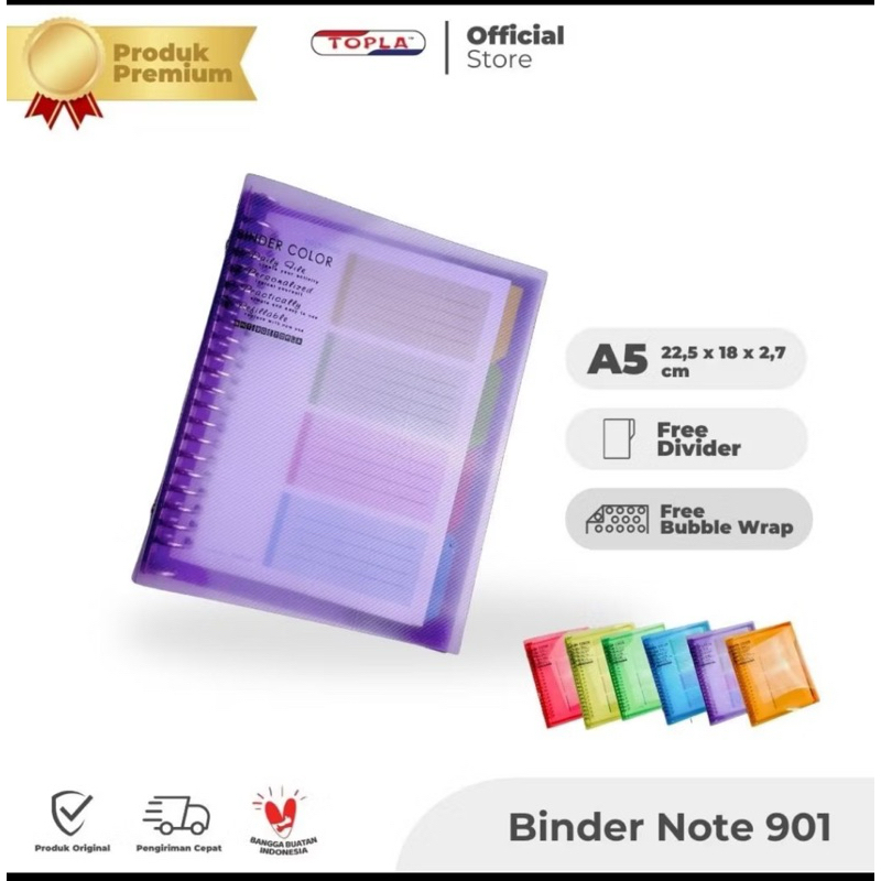 Jual TOPLA Binder Note 901 Buku Catatan kuliah Sekolah Planner Jurnal ...