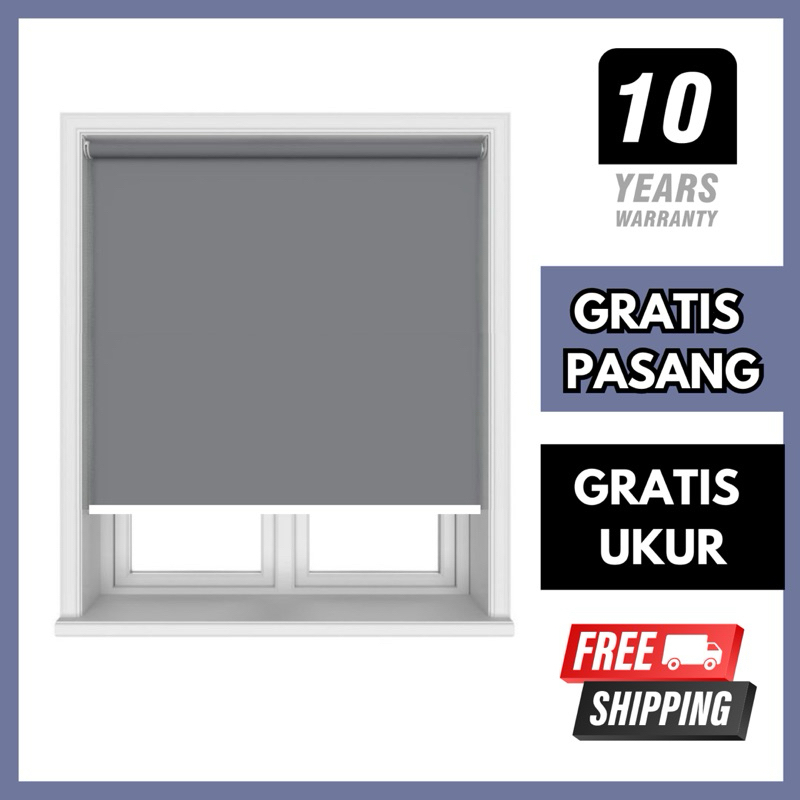 Jual Tirai Roller Blinds Custom - Tirai Gulung Custom - Rolling Blind ...