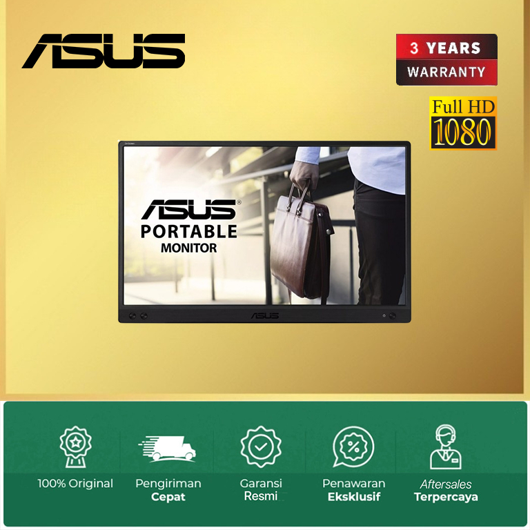Jual Monitor LED ASUS Portable MB166C - Full HD 16" Inch | Shopee Indonesia