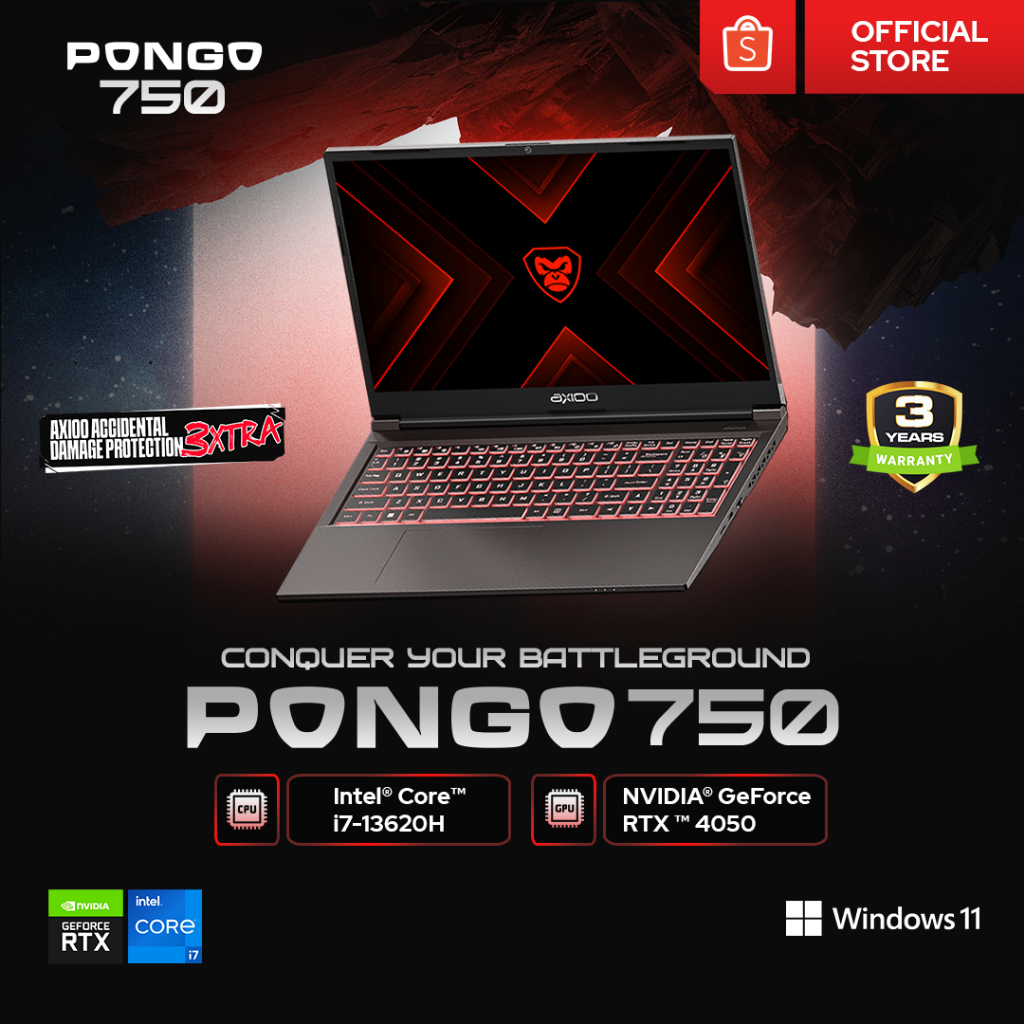 Jual PONGO GAMING Pongo 750 Core i7-13620H/16GB/512GB/RTX 4050/FHD IPS ...