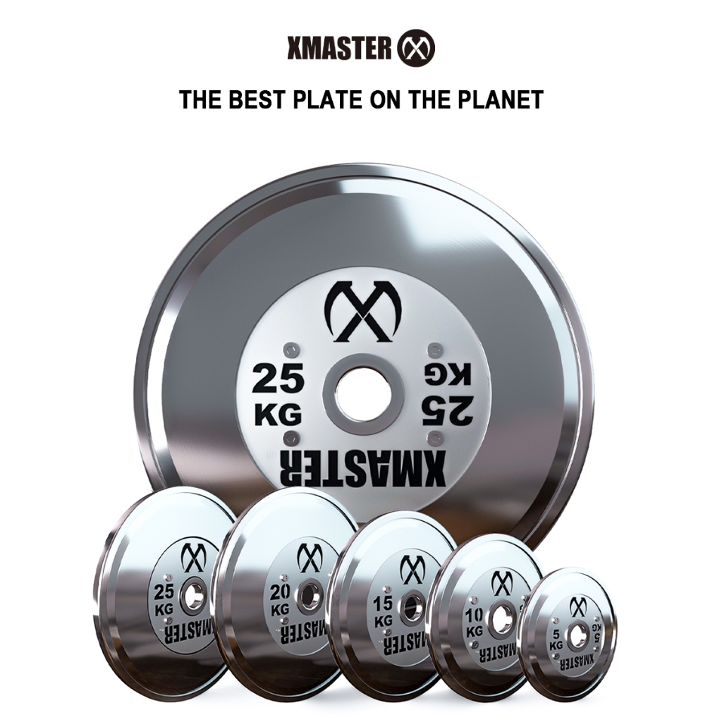 Jual XMASTER gym Weight Plate set, IWF IPF standard, CrossFit Bumper ...