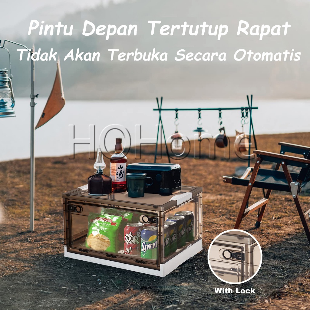 Jual Kotak Penyimpanan/Tas/Keranjang Storage Box Lipat Transparan kotak ...