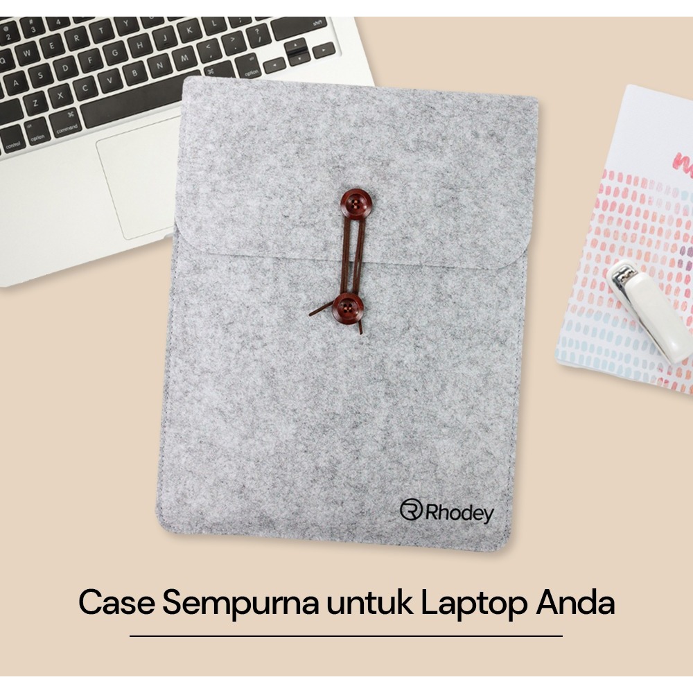 Jual Sarung Pelindung Laptop Sleeve Case Laptop Tas Laptop Rhodey Felt ...