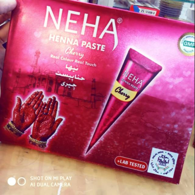 Jual Henna NEHA Cherry/ Hena Chery Blossom/ Cat Hias Kuku Tangan Kaki ...