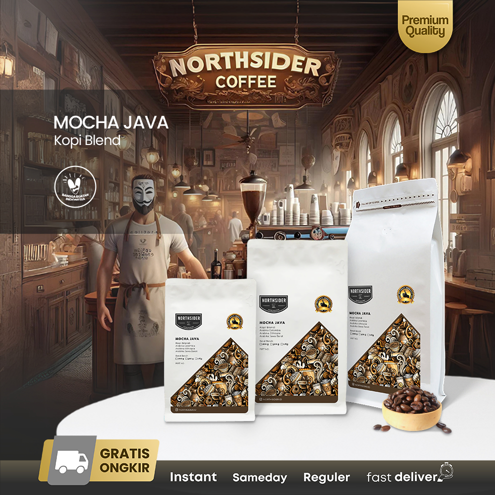 Jual Northsider Kopi arabika Mocha Java Espresso blend Cold brew coffee | Shopee Indonesia