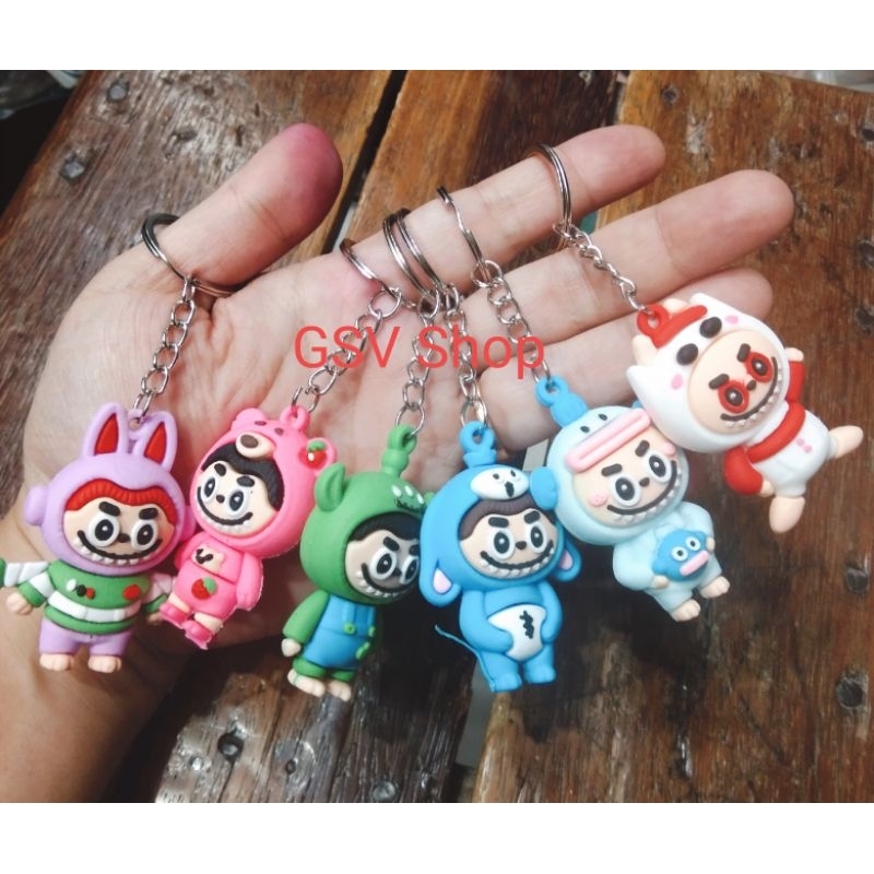 Jual Gantungan Kunci LABUBU Mickey Minnie Doraemon Donald SANRIO Viral ...