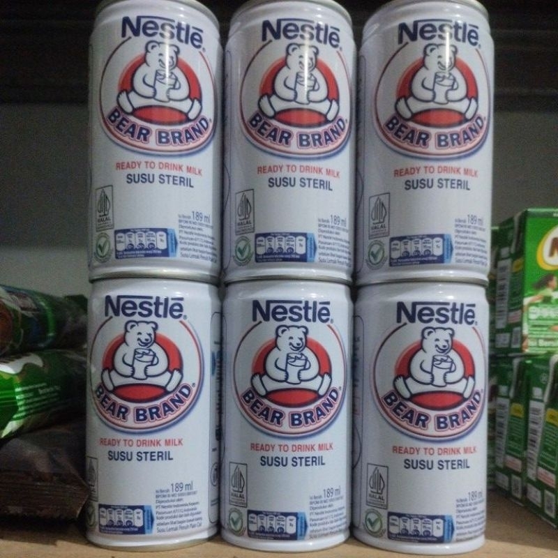 Jual susu beruang susu steril ready to drink milk 189ml | Shopee Indonesia