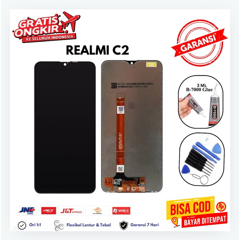 Jual LCD TOUCHSCREEN REALMI C2 FULLSET ORIGINAL FREELEM | Shopee Indonesia
