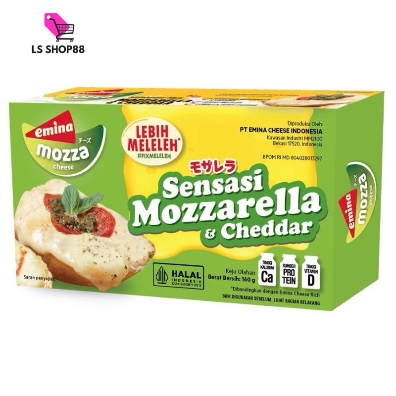 Jual KEJU EMINA MOZZA 160gr/ EMINA MOZZARELLA Cheese | Shopee Indonesia