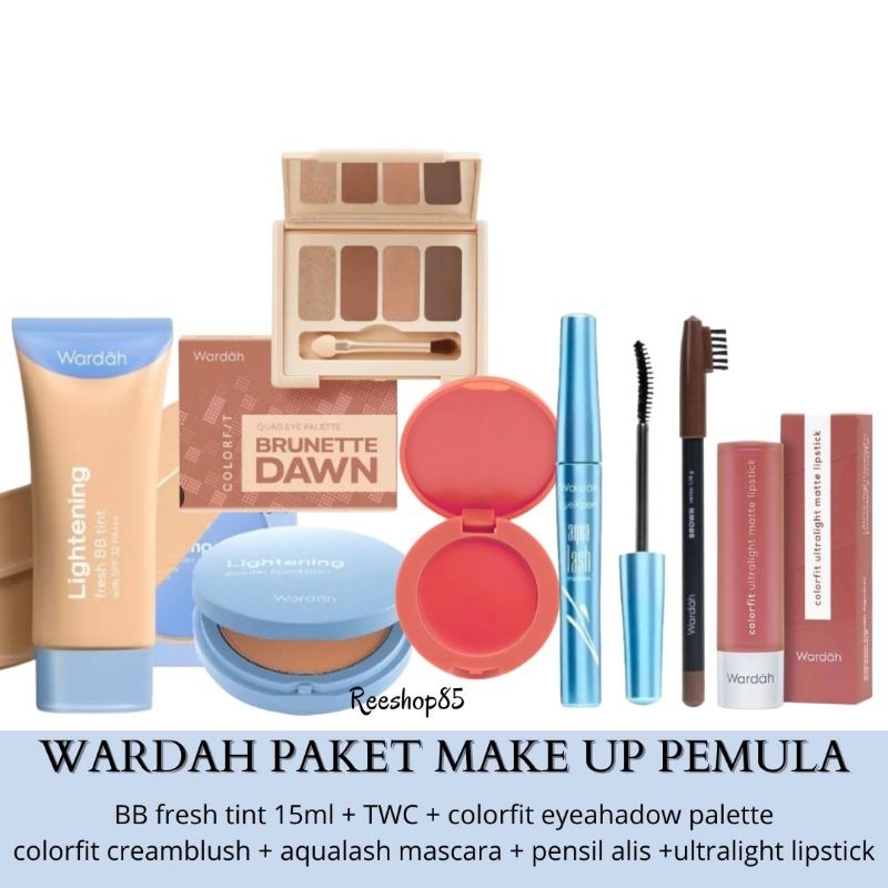 Jual Wardah Paket Make Up Lengkap | Wardah Make Up Set | Seserahan Make ...