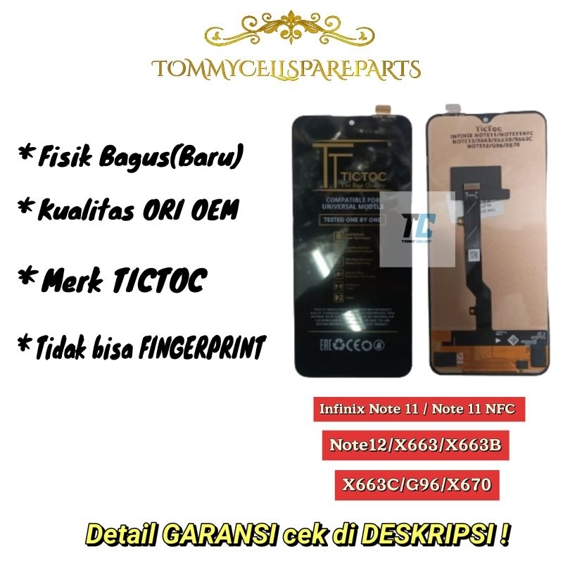 Jual LCD TOUCHSCREEN INFINIX NOTE 11 X663 NOTE 12 X670 X676C 2023 X677 ...