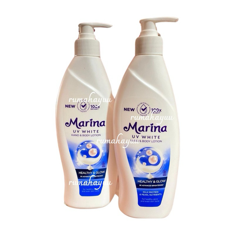 Jual Marina UV White Healthy n Glow 350 ml Kemasan Pump Hand Body ...