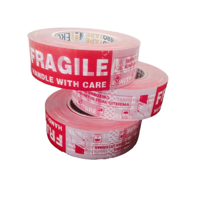 Jual Lakban Fragile Unboxing Video 2 INCH (45mm) x 300 YARD hero ...