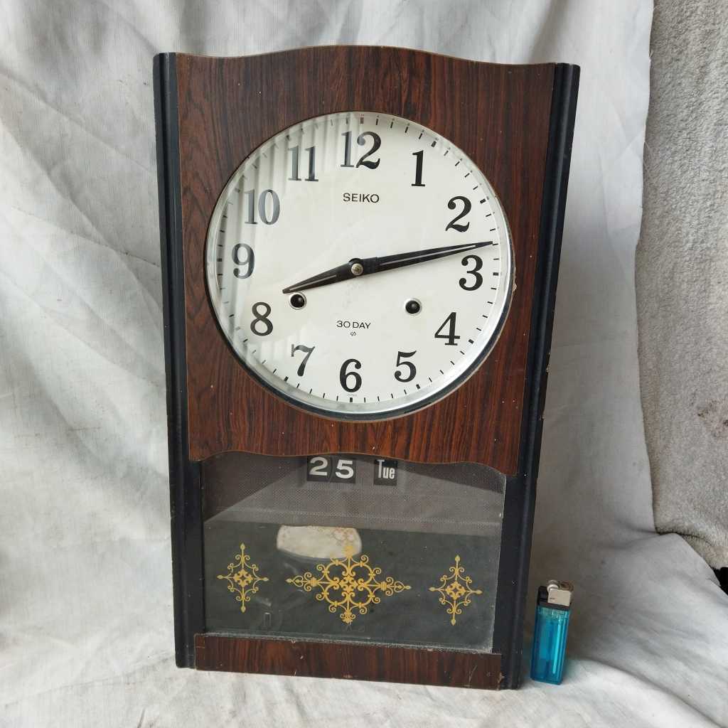 Jual Pajangan Vintage Jam Dinding Seiko 30 Day Japan | Shopee Indonesia