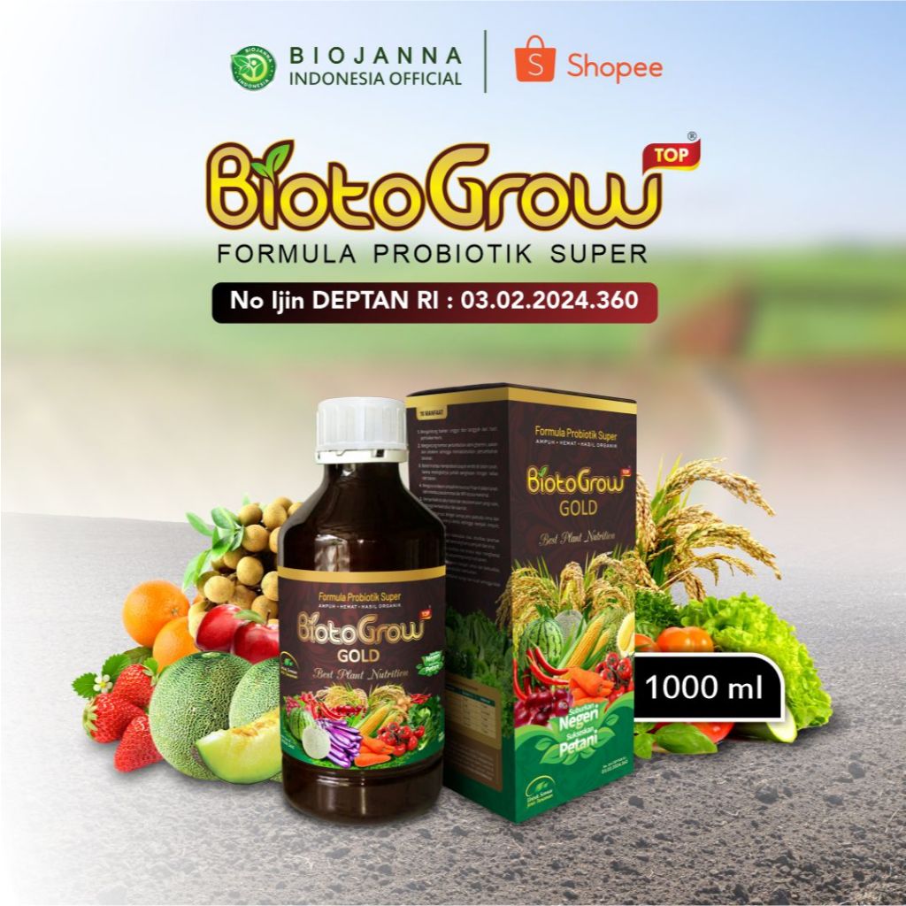 Jual BIOTOGROW 1 L | PUPUK PERTANIAN PROBIOTIK | PUPUK UNTUK SEMUA ...