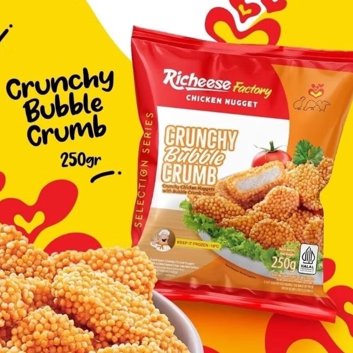 Jual RICHEESE CRUNCHY BUBBLE CRUMB CHICKEN NUGGETS | Shopee Indonesia