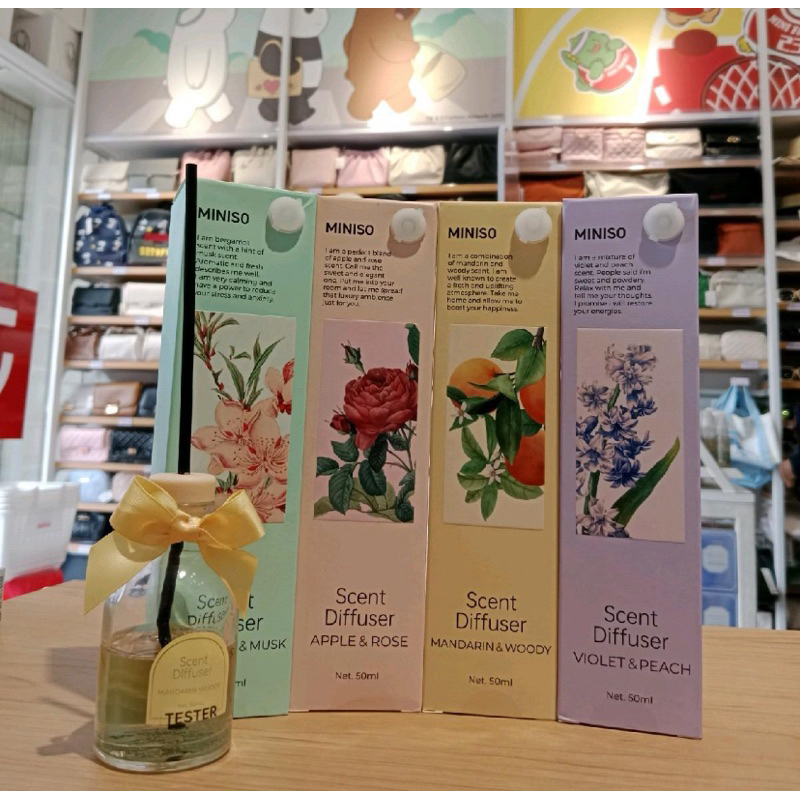 Jual Miniso Scent Diffuser Air Freshener Bergamot Violet Peach Woody ...