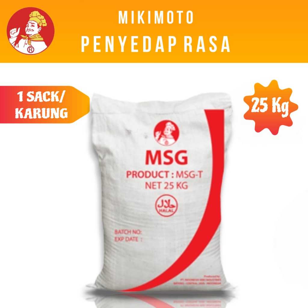 Jual Micin Msg Penyedap Rasa Mikimoto MSG-T Tepung - 1 SAK/KARUNG 25 Kg | Shopee Indonesia