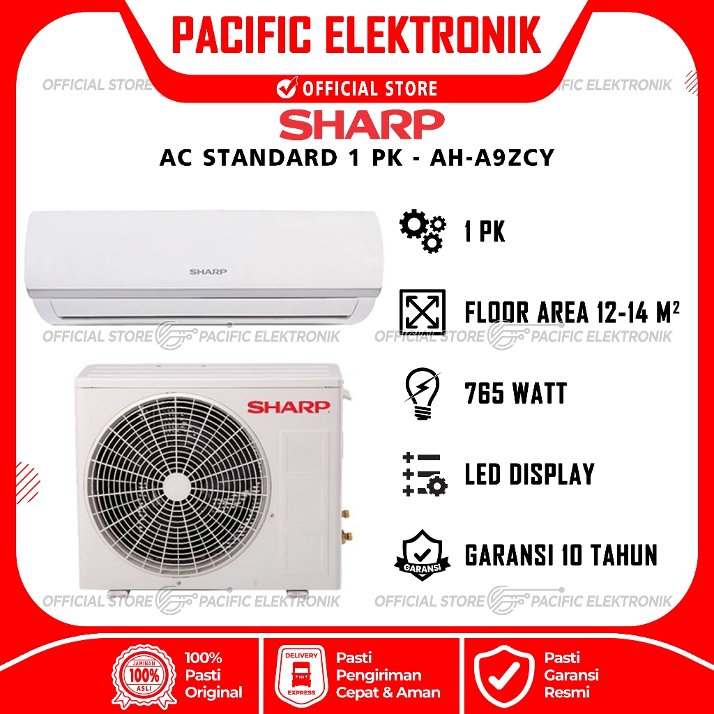 Jual AC SHARP 1PK AH-A9ZCY / 9ZCY | Shopee Indonesia