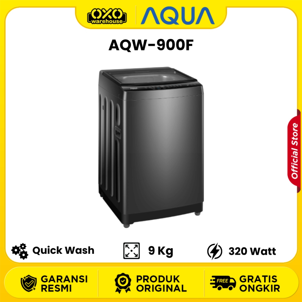 Jual Aqua Mesin Cuci Top Loading Kapasitas 9 Kg Anti Bakteri Quick Wash ...